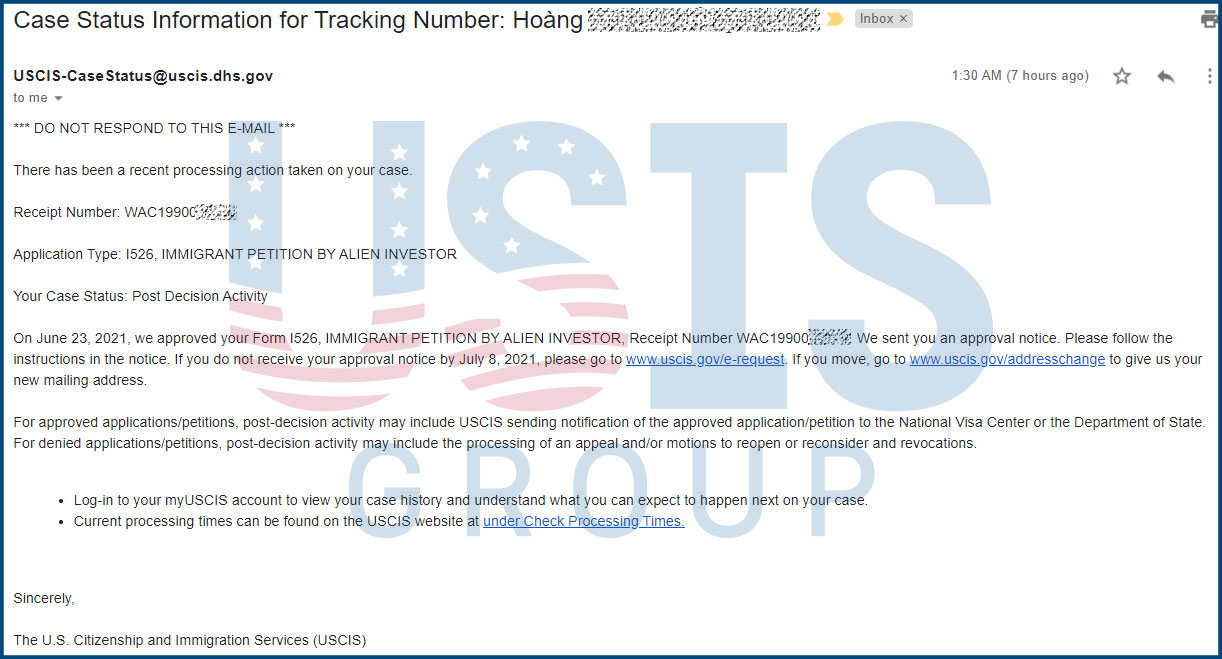 Tư vấn đầu tư định cư Mỹ theo chương trình đầu tư EB5 | USIS